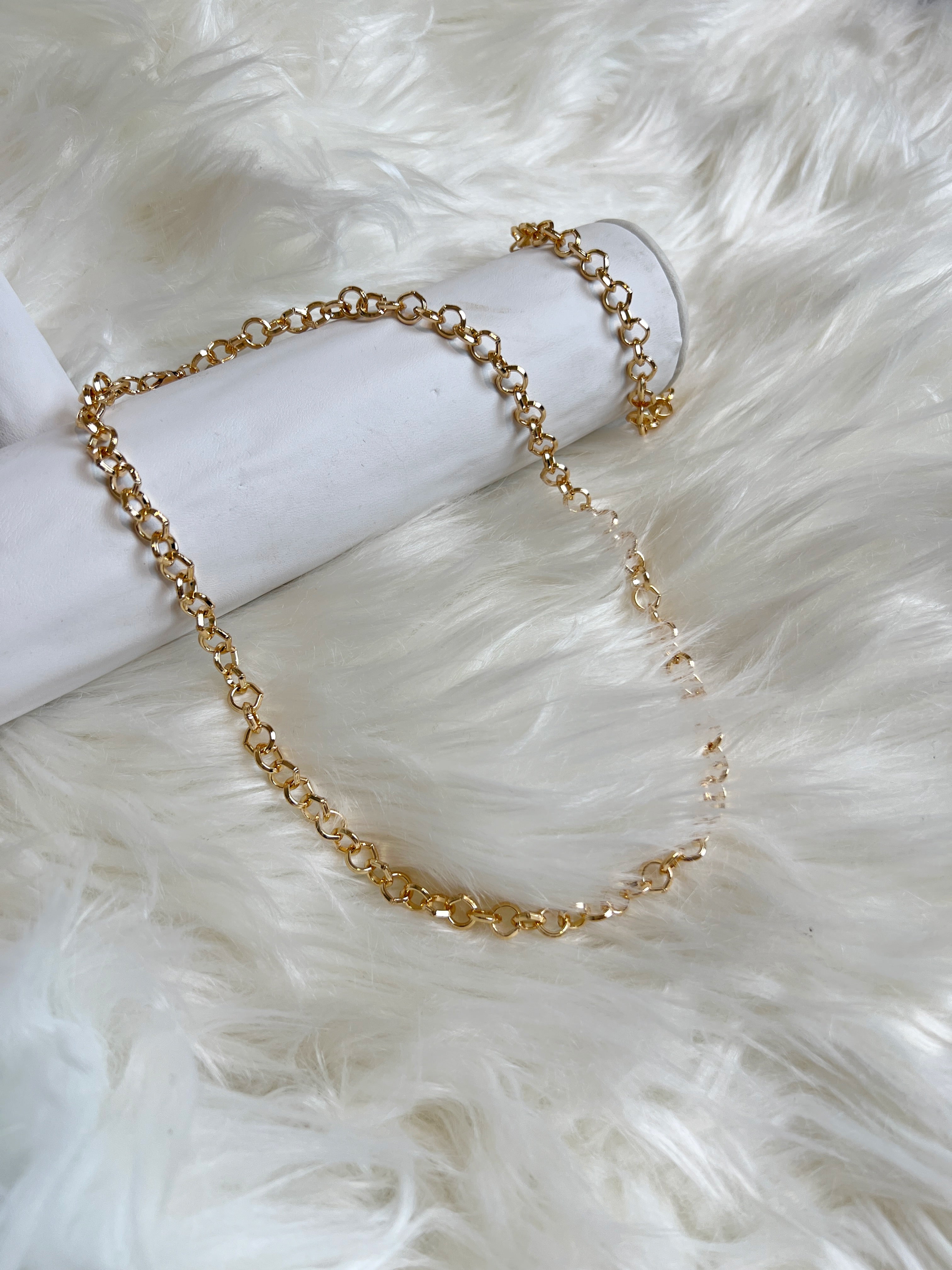 Hard Rock Chain Link Set (Gold) – Polkadotz Boutique